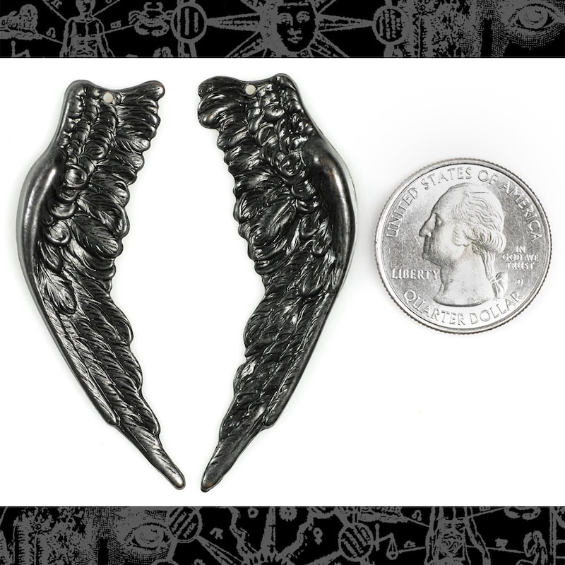 Black Angel Huge Wings - Etsy
