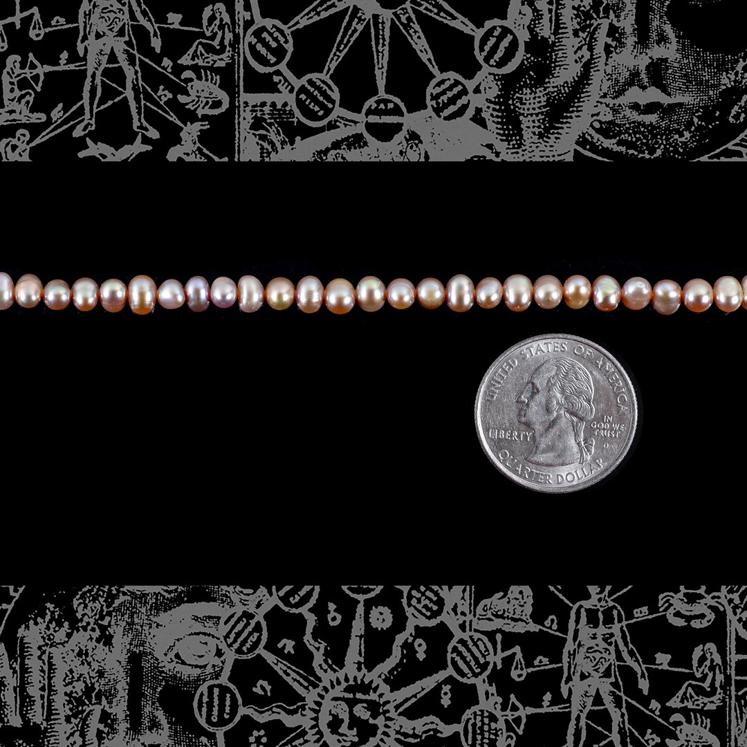 4-5mm Oval Dusty Mauve Freshwater Pearls pearl23 - Etsy