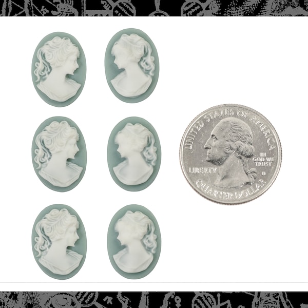 Blue and White Cameo - Etsy