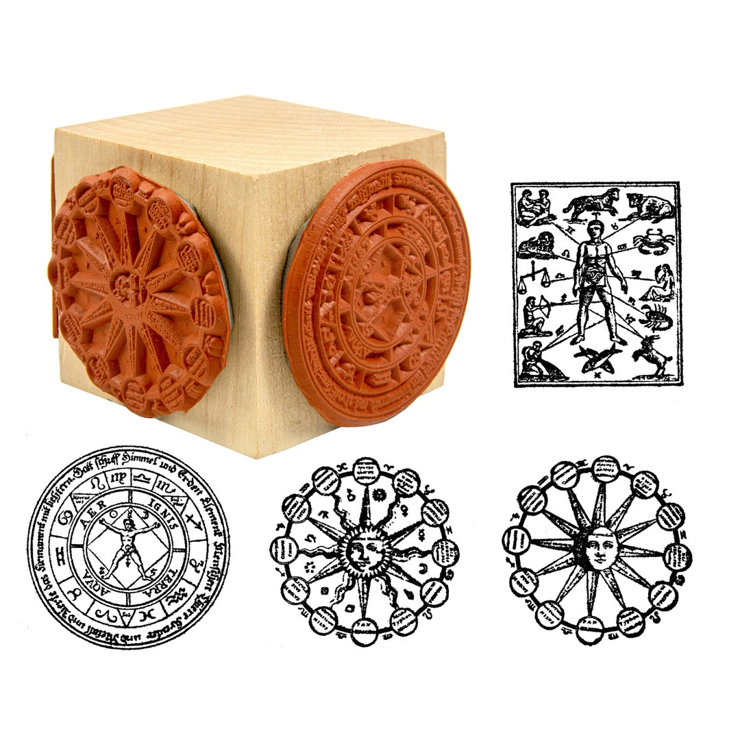 Alchemy Astrology Mounted Set of Stamp Set of Four * RS:AARS - Etsy