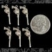 Silver Plated Brass Western Gun Charms Set of 6 S-C56 - Etsy