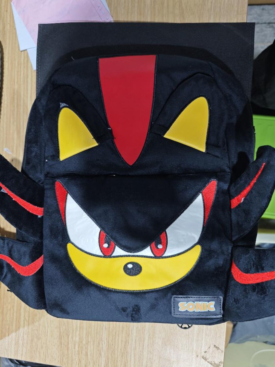 Sonic Shadow Black Backpack, Kids School Bag, Shoulder Bookbag, Outdoor ...