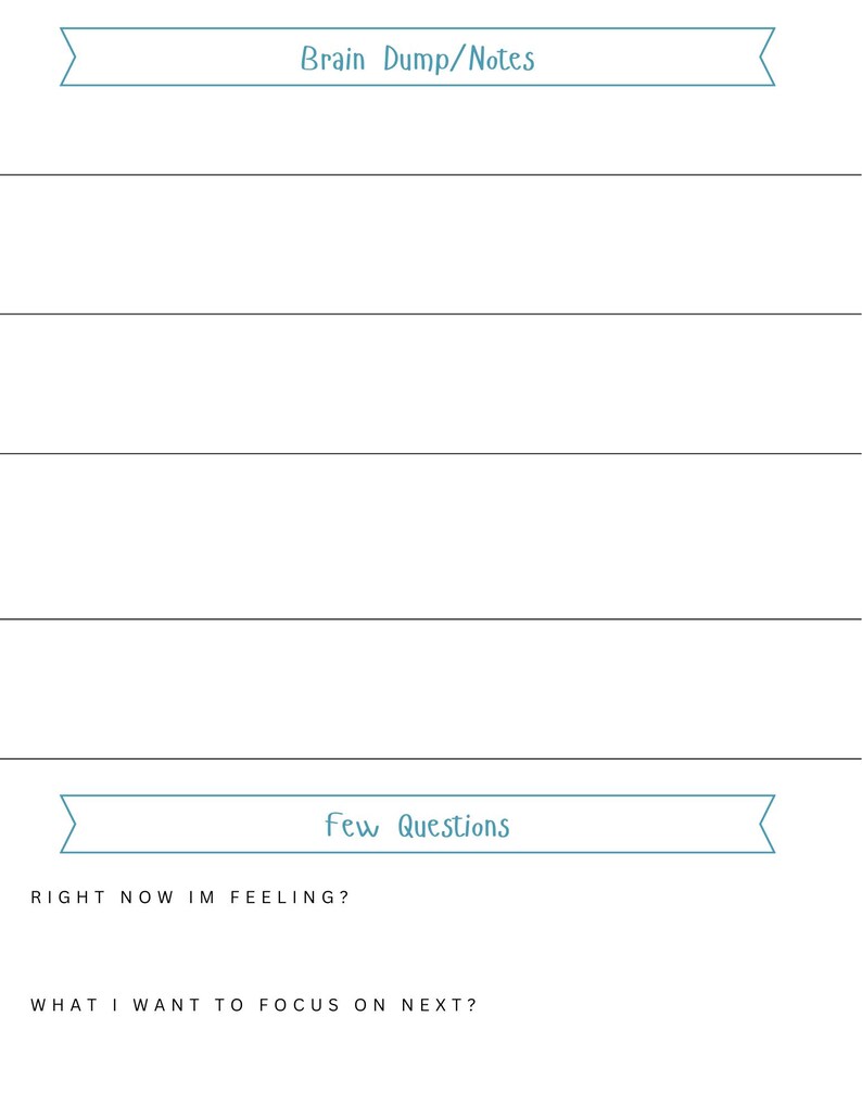 Focusflow Daily Planner PDF – Printable Productivity and Focus ...