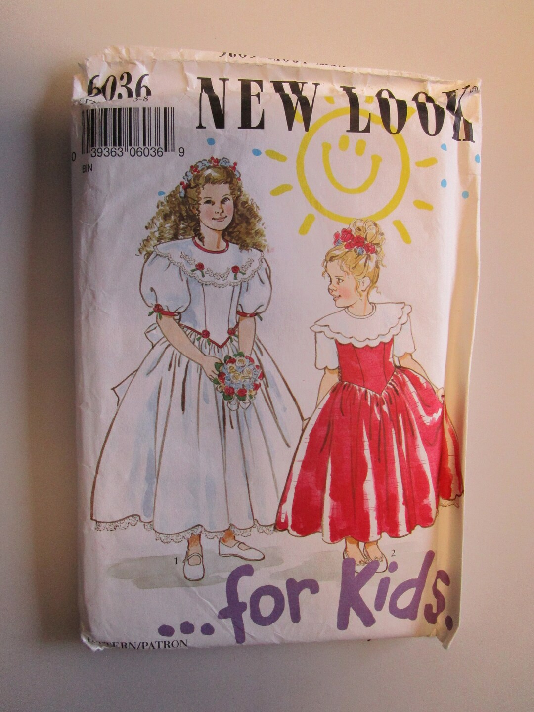 New Look 6036 Childrens Dress Pattern, Size 3-8, UNCUT - Etsy