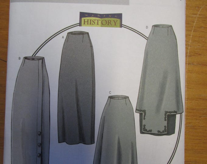 Butterick Historical Pattern B4092 Basque Skirt Pattern, Size 12,14,16 ...