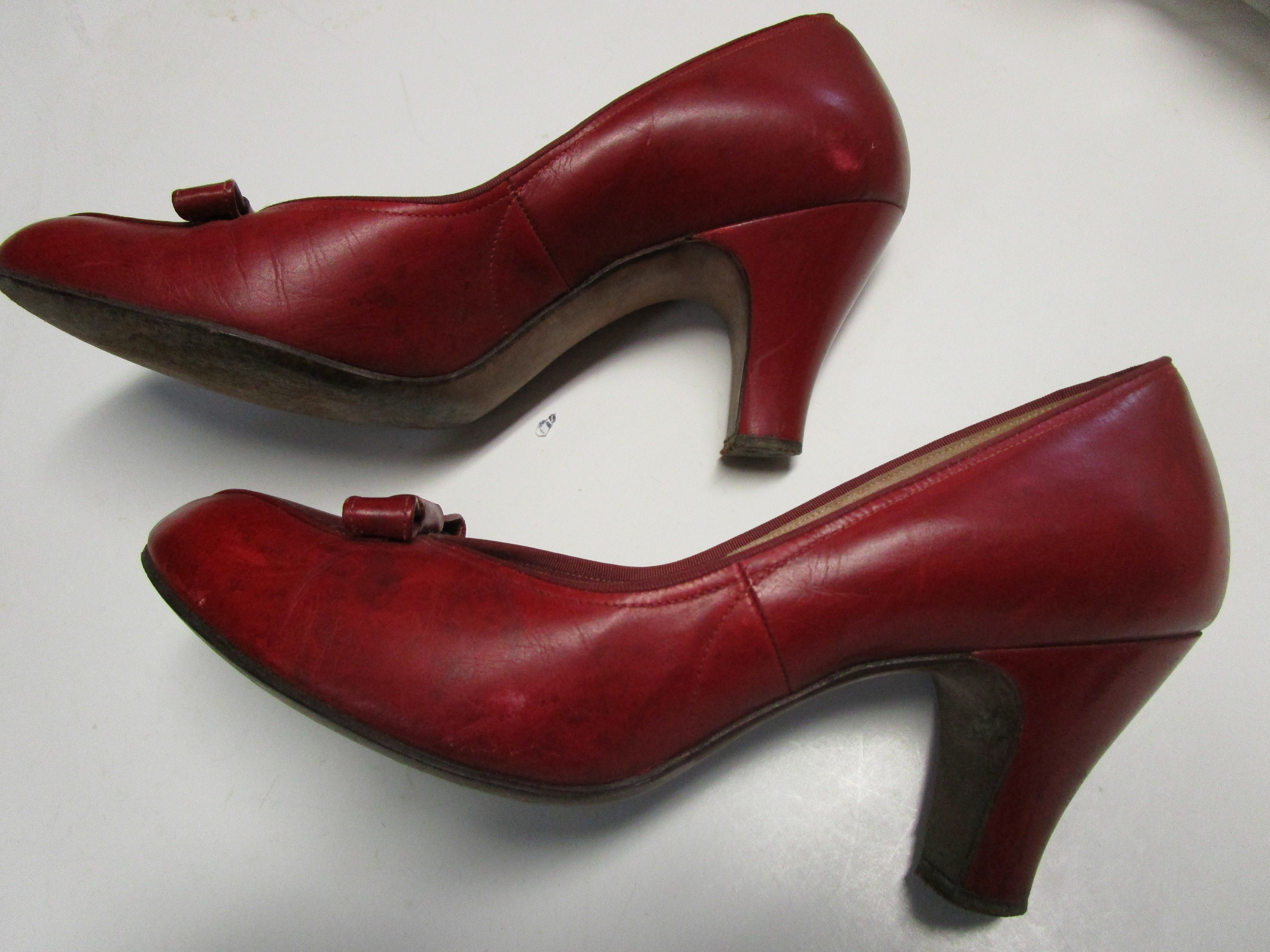 Vintage Red Naturalizer Pump Shoes, Size 6.5M - Etsy