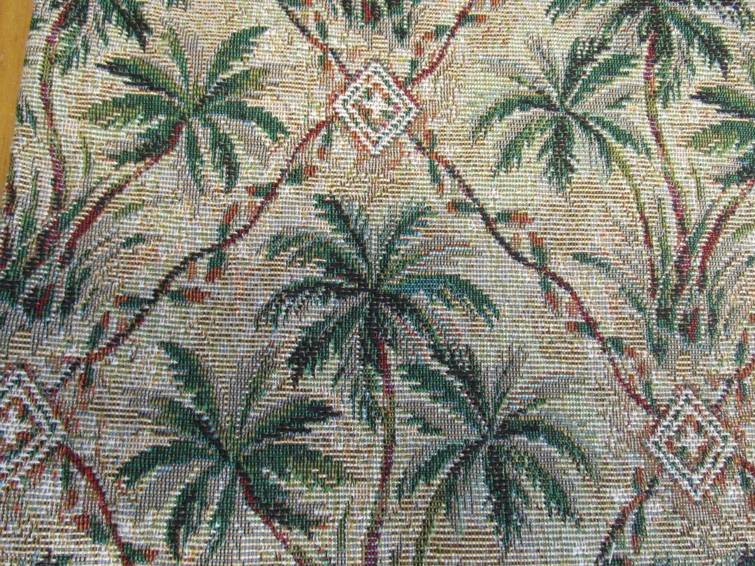 Palm Tree Woven Tapestry Fabric, 54 Wide, 1 Yard Piece - Etsy