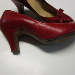 Vintage Red Naturalizer Pump Shoes, Size 6.5M - Etsy