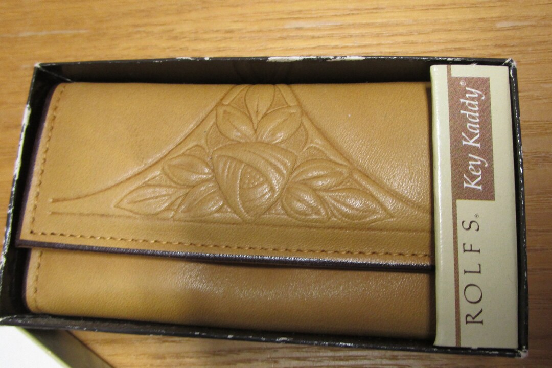 Vintage Rolfs Light Brown Cowhide Key Kaddy in Original Box - Etsy