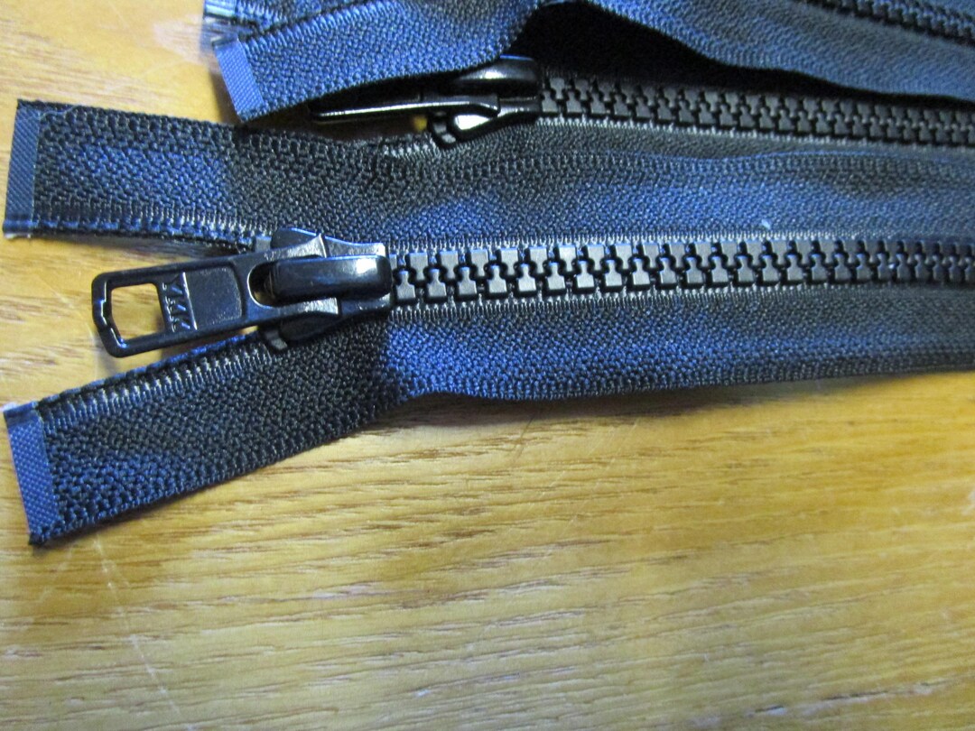 YKK #5 Black Nylon Molded Coil 27 Inch Jacket Separating Zipper - Etsy