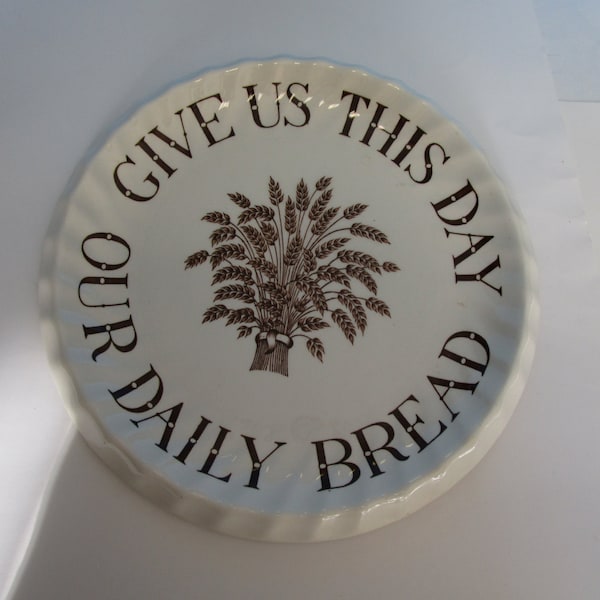 Give Us This Day Our Daily Bread Vintage Plate - Etsy