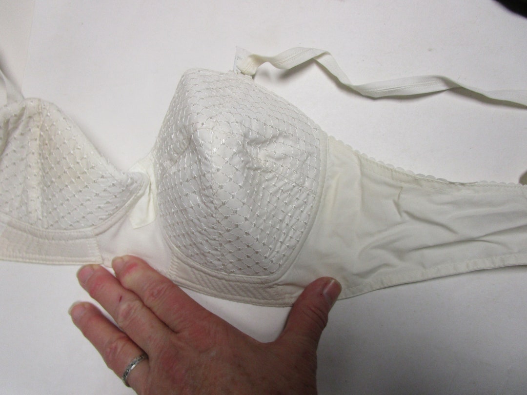 Vintage Isis Brand White Cotton Bra Size 36B 60s - Etsy