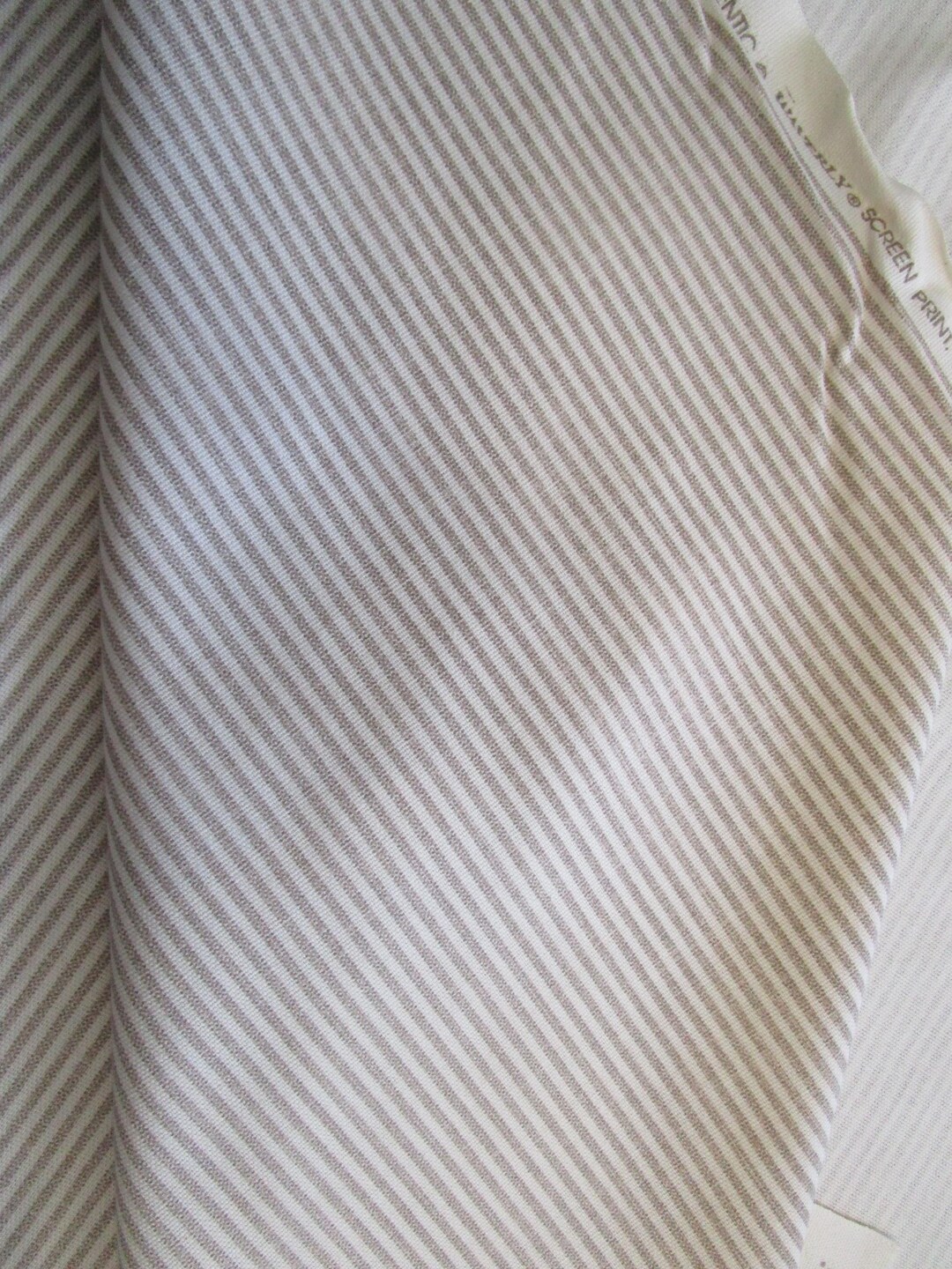 Vintage Waverly "ivy League" Beige Cream Stripe Cotton Fabric, BTY - Etsy