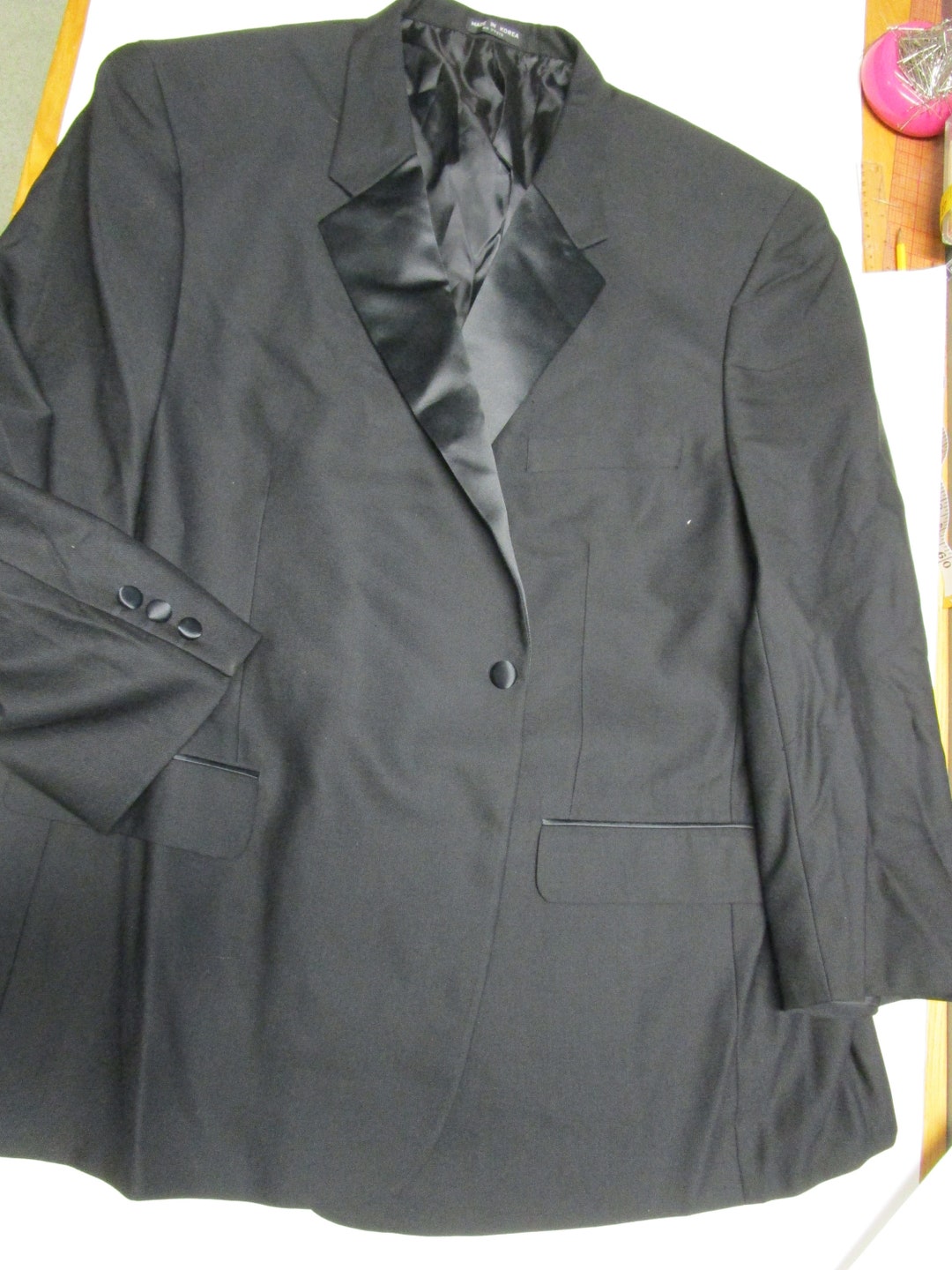 Versini Men's Wool Tuxedo Suit, Jacket 52R and Pants W39" - Etsy