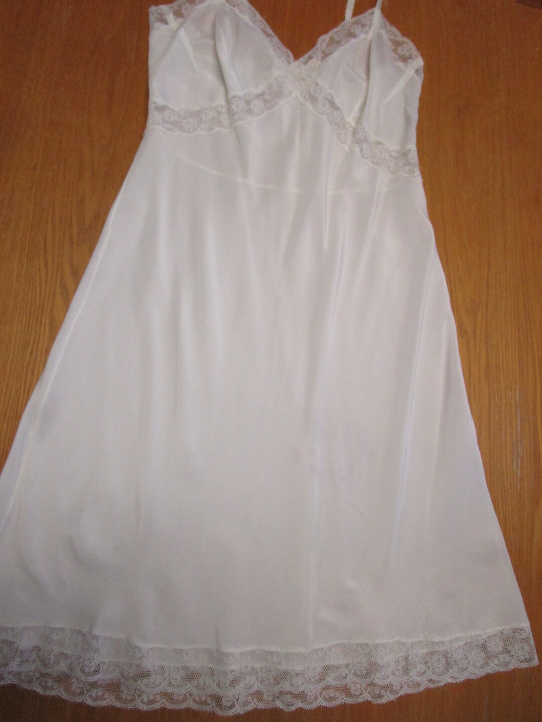 Vintage Corhan Noumair for Bergdorf Goodman Full Slip White Nylon, Size ...