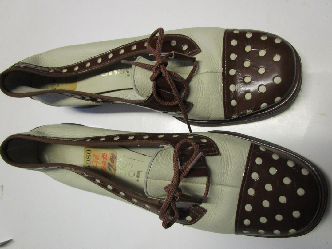 Vintage Joyce California Brown and Cream Spectators Shoes, Size 9B - Etsy
