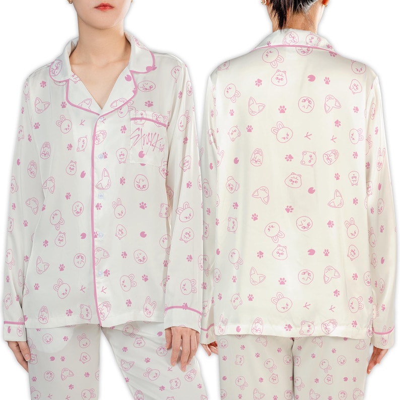 Straykids Pajamas Set, Cute Stray Kids Skzoo Pajama Set, Stray Kids ...