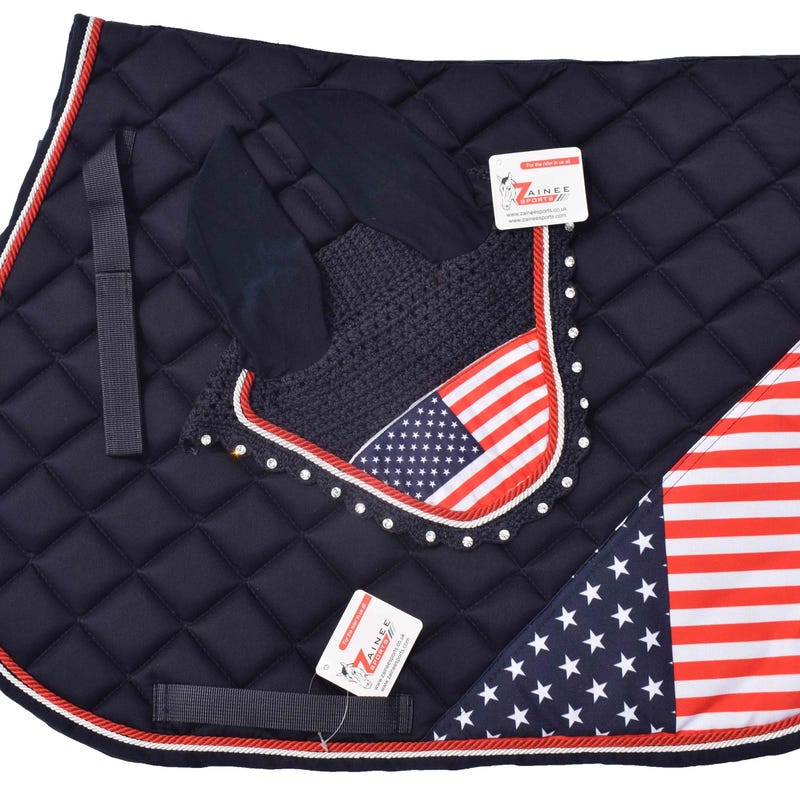 Red Dressage Saddle Pad Set - Etsy