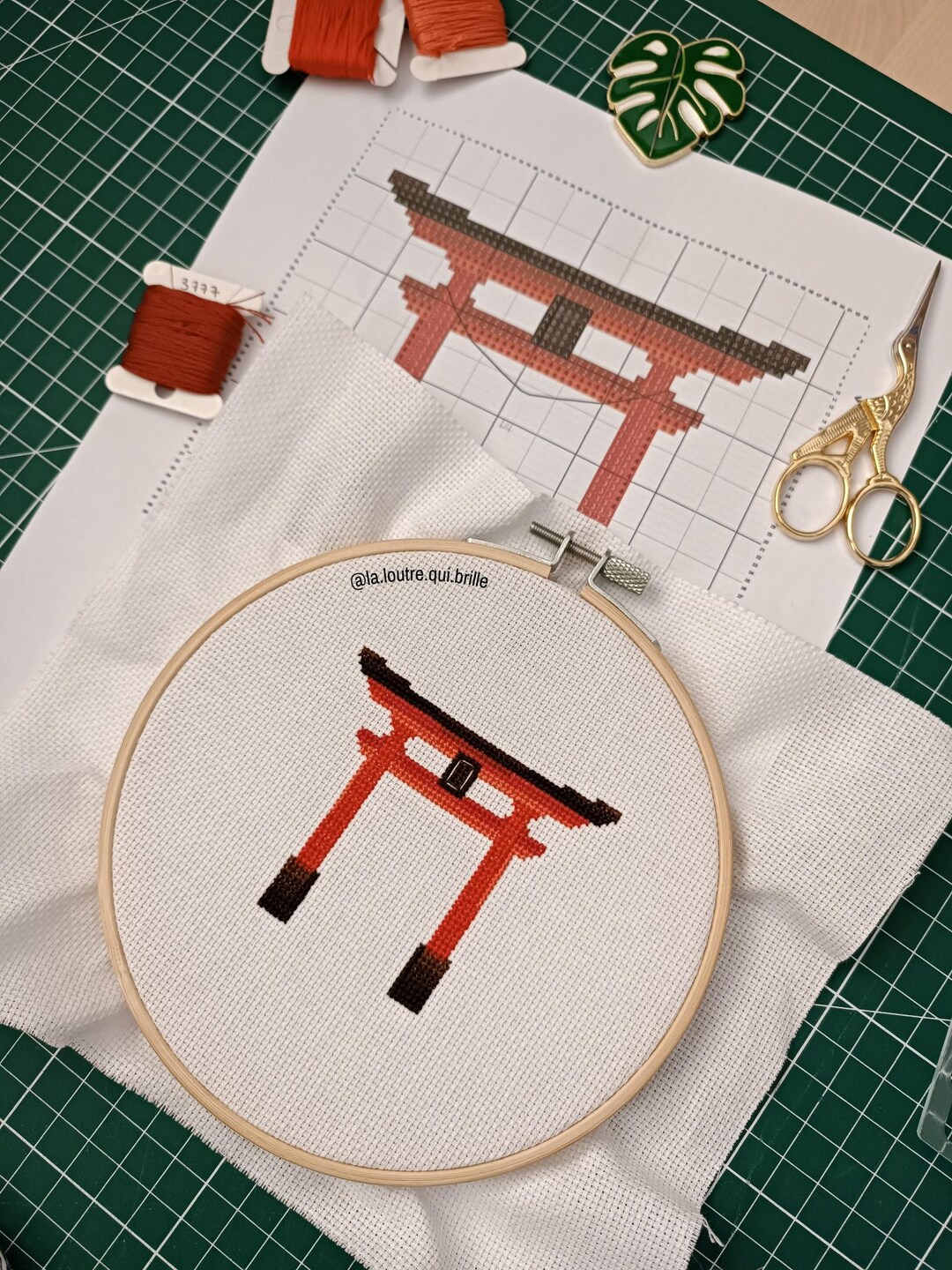 Torii Gate Cross Stitch Pattern - PDF Pattern to Download - Etsy