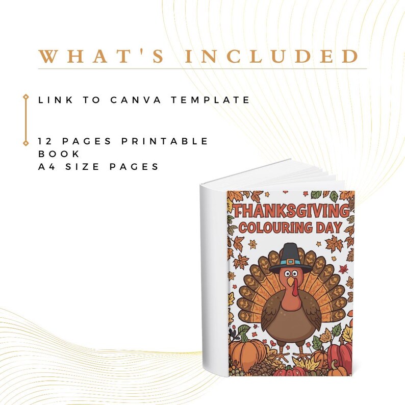 Thanksgiving Coloring Book, Fun Fall Activity (PDF Printable) - Etsy