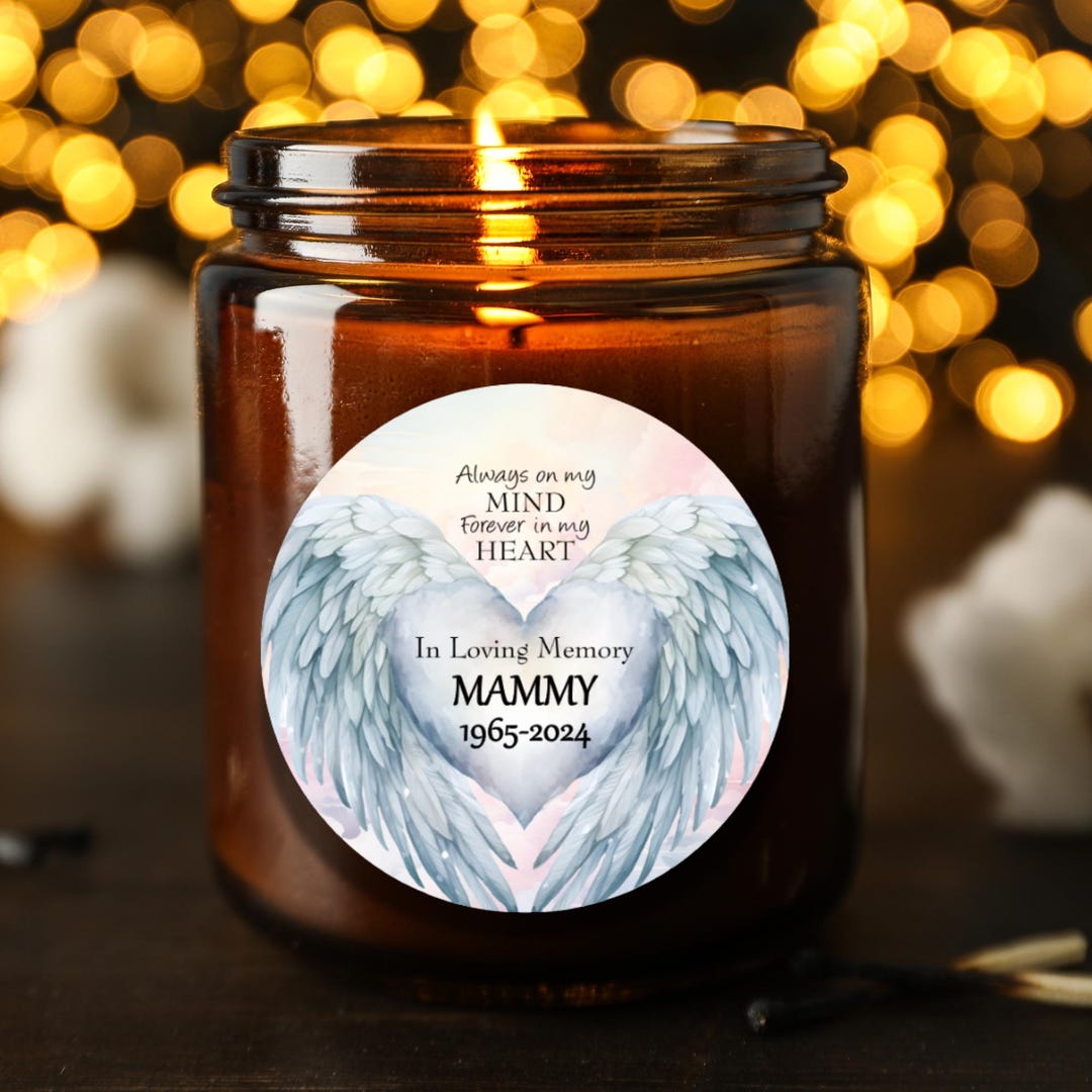 In Loving Memory Label | Candle Sticker - Etsy