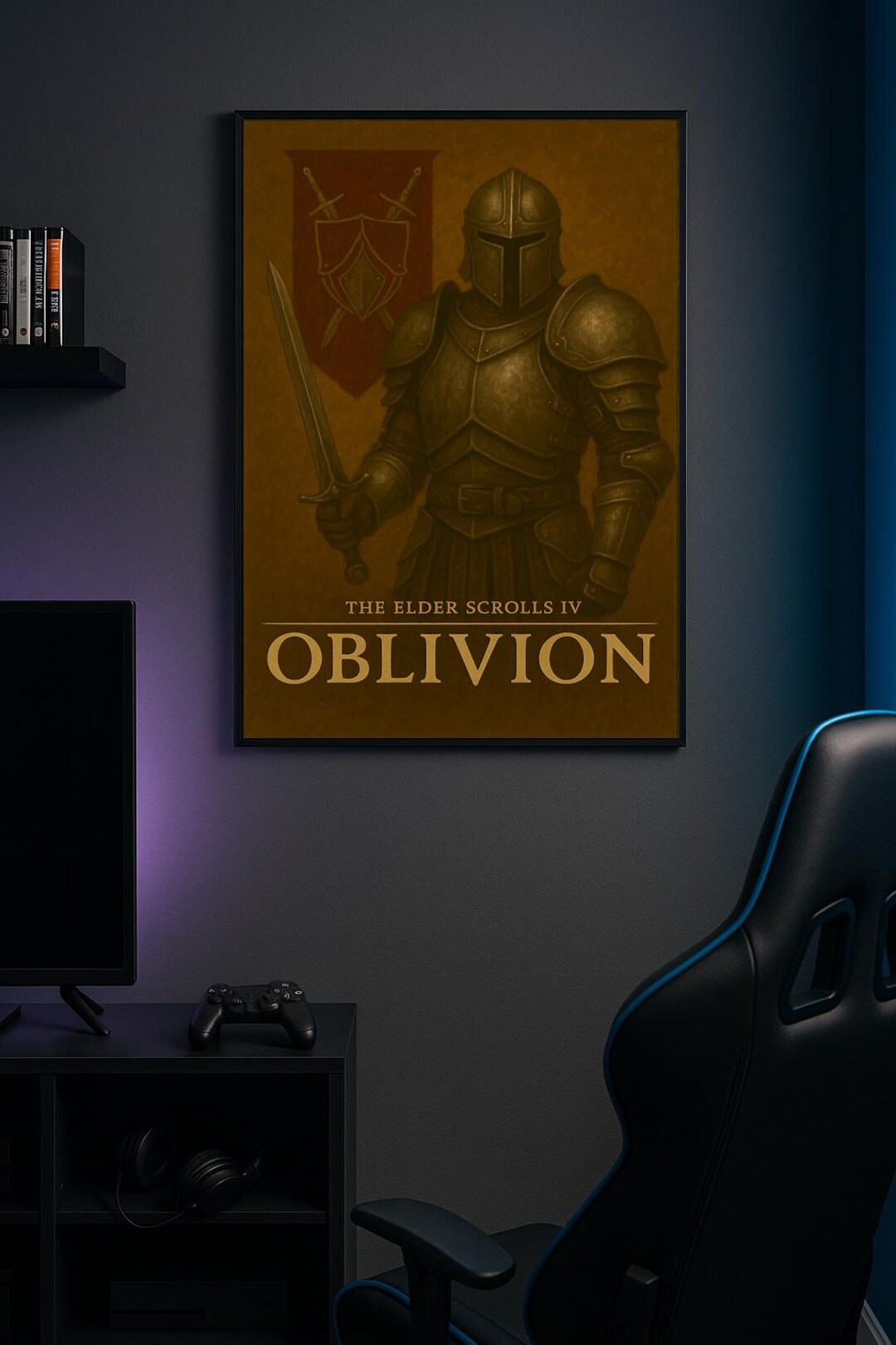 Fighters Guild Poster – Elder Scrolls Oblivion Art Print | Vintage ...