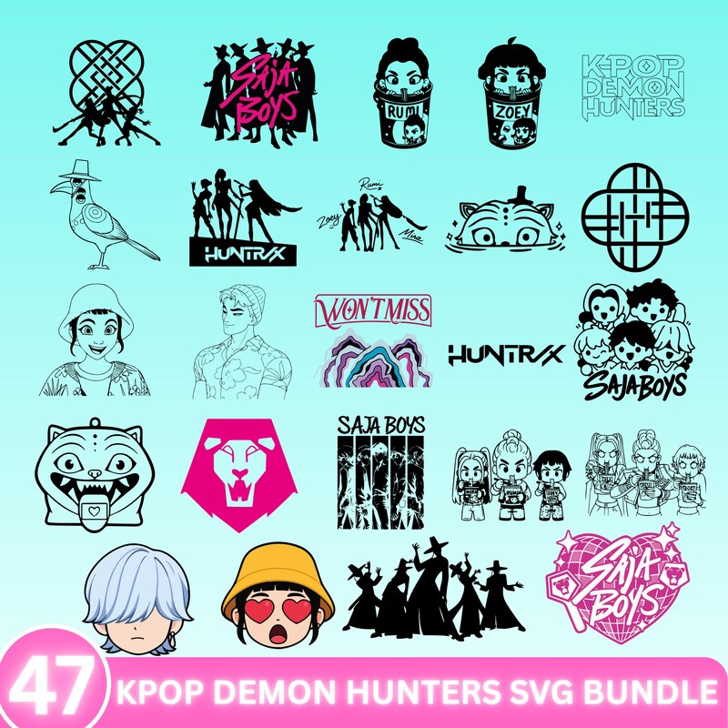 Kpop Demon Hunters Bird Outline - Etsy Canada