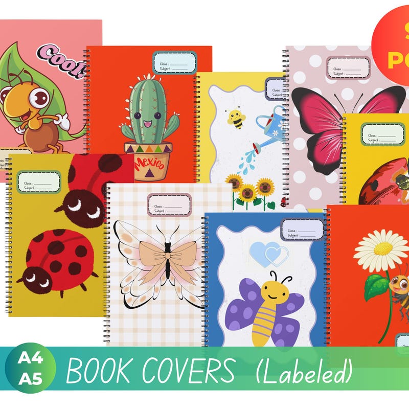 Subject Notebook Designs - Etsy