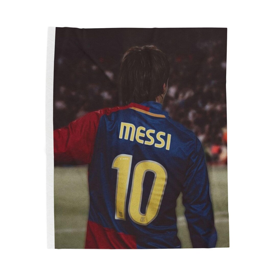 Lionel Messi Velveteen Plush Blanket Barcelona, Argentina, World Cup ...