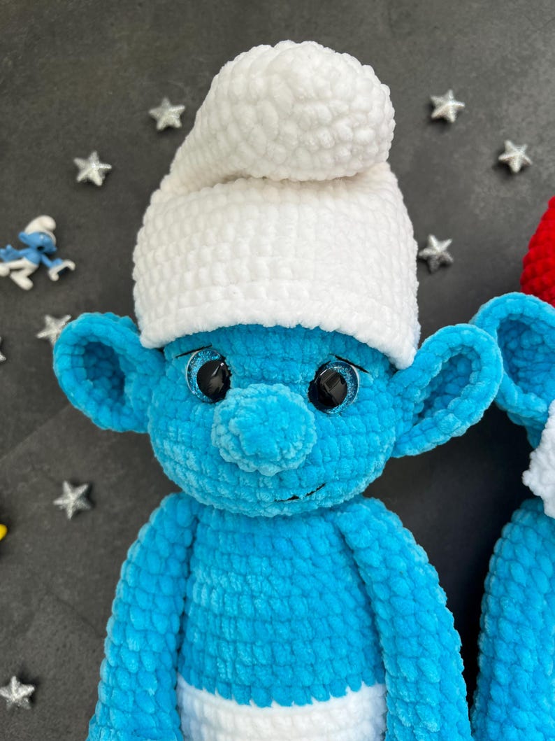Smurf & Papa Smurf Crochet Amigurumi Pattern 2in1 (PDF) - Etsy UK