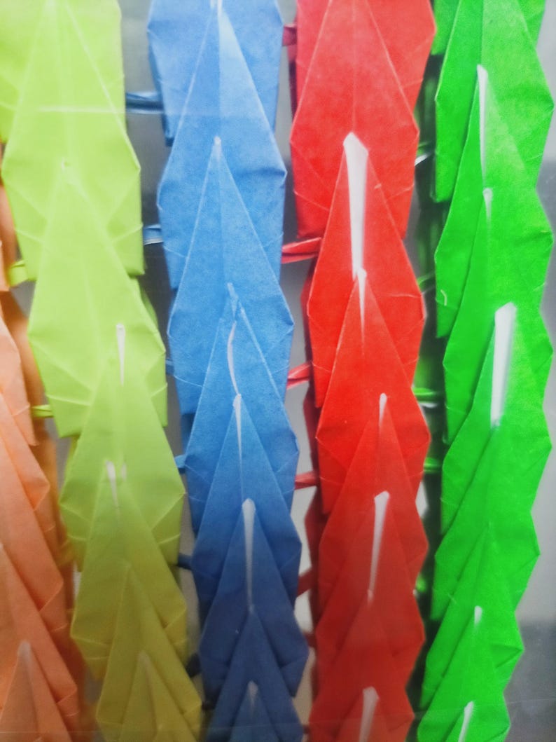 100 Rainbow Origami Cranes – Japanese Lucky Charm - Etsy