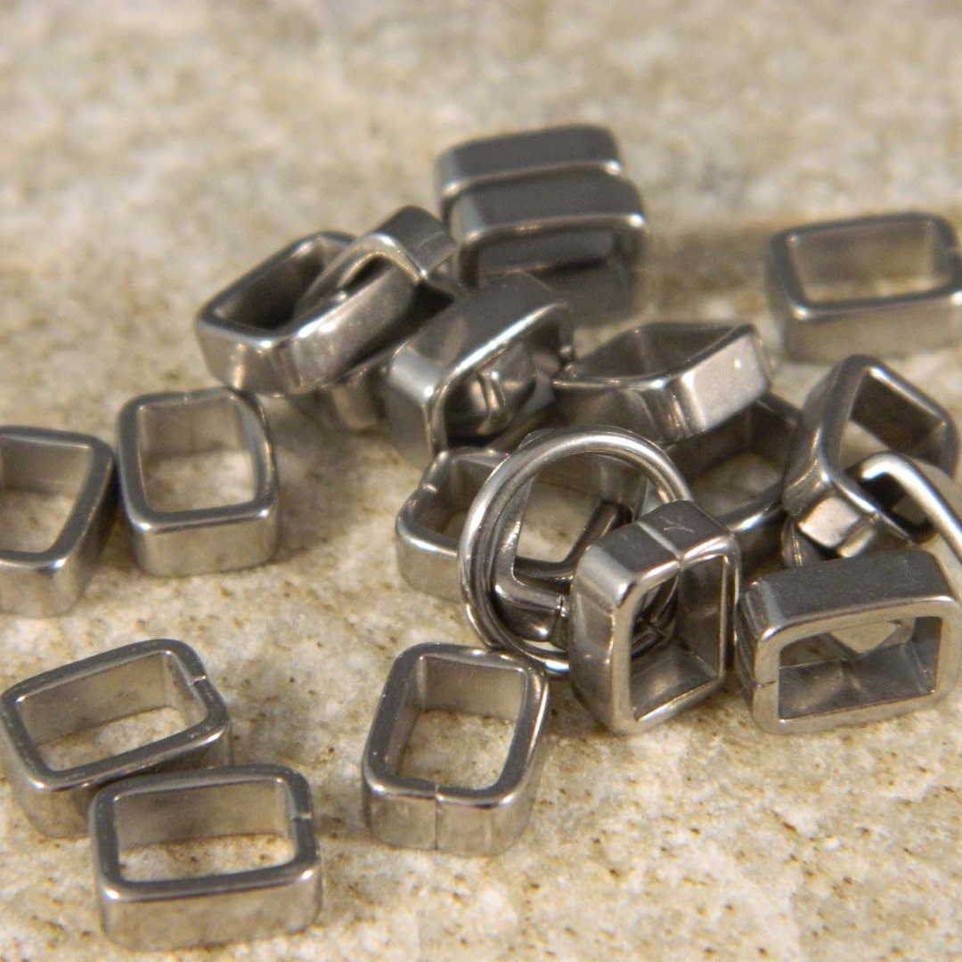 Square Stainless Steel Pinch Bails/links - Etsy