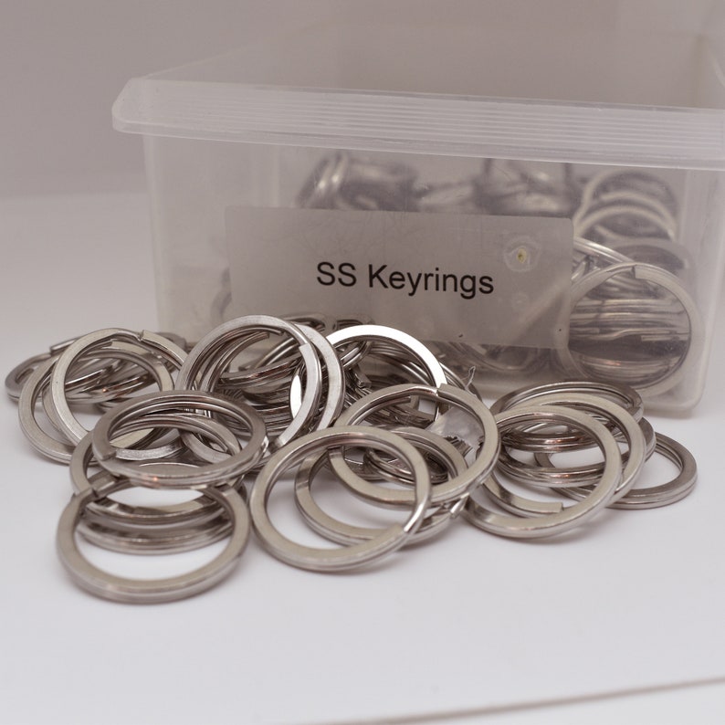 28mm Stainless Steel Split Rings/key Rings-qty 50 - Etsy