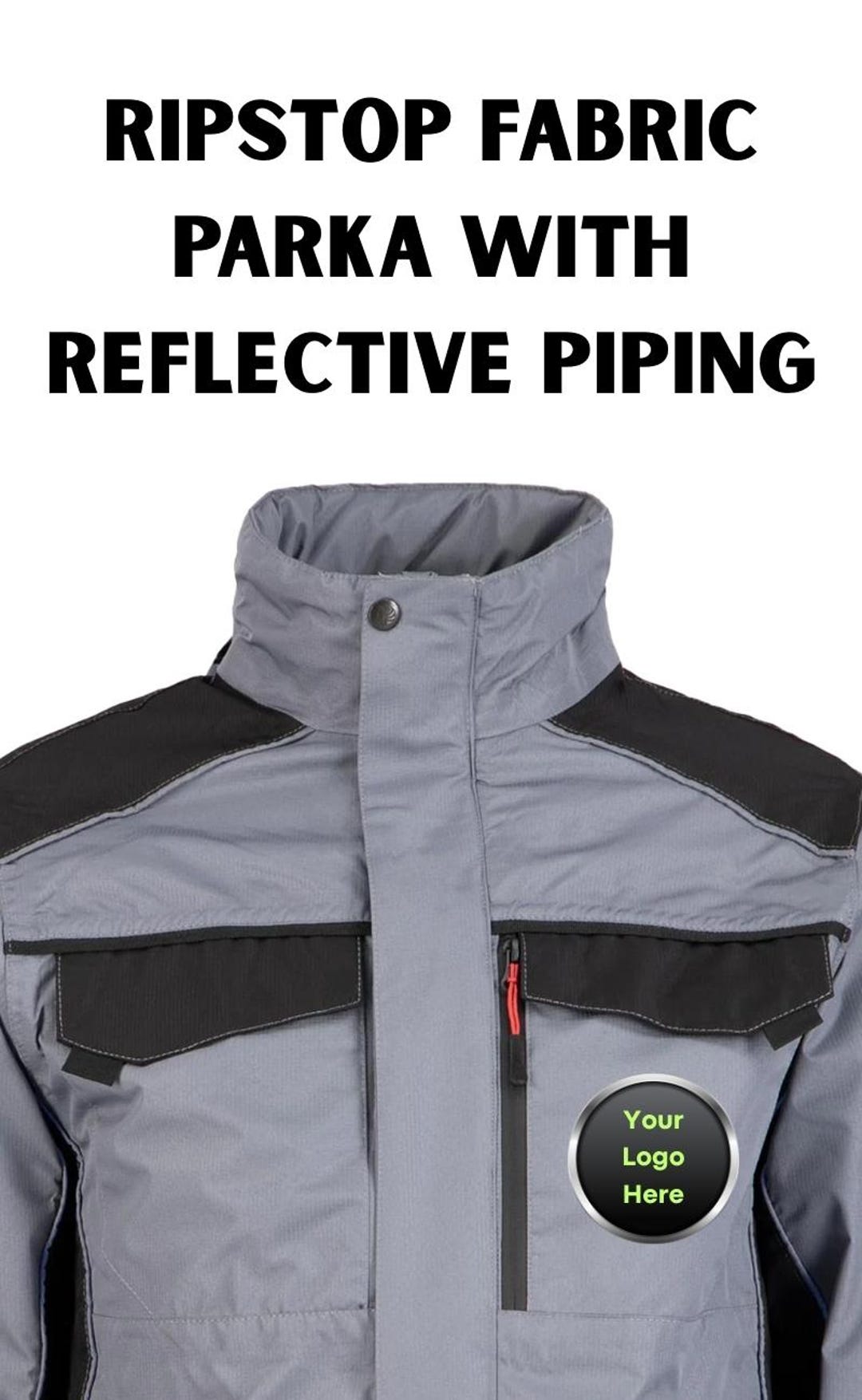 Waterproof Ripstop Reflective Work Parka Jacket - Etsy