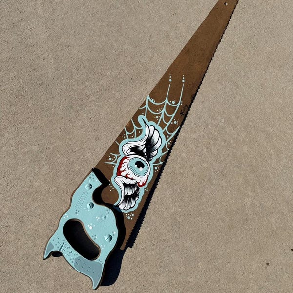 Hand Painted Saw - Etsy