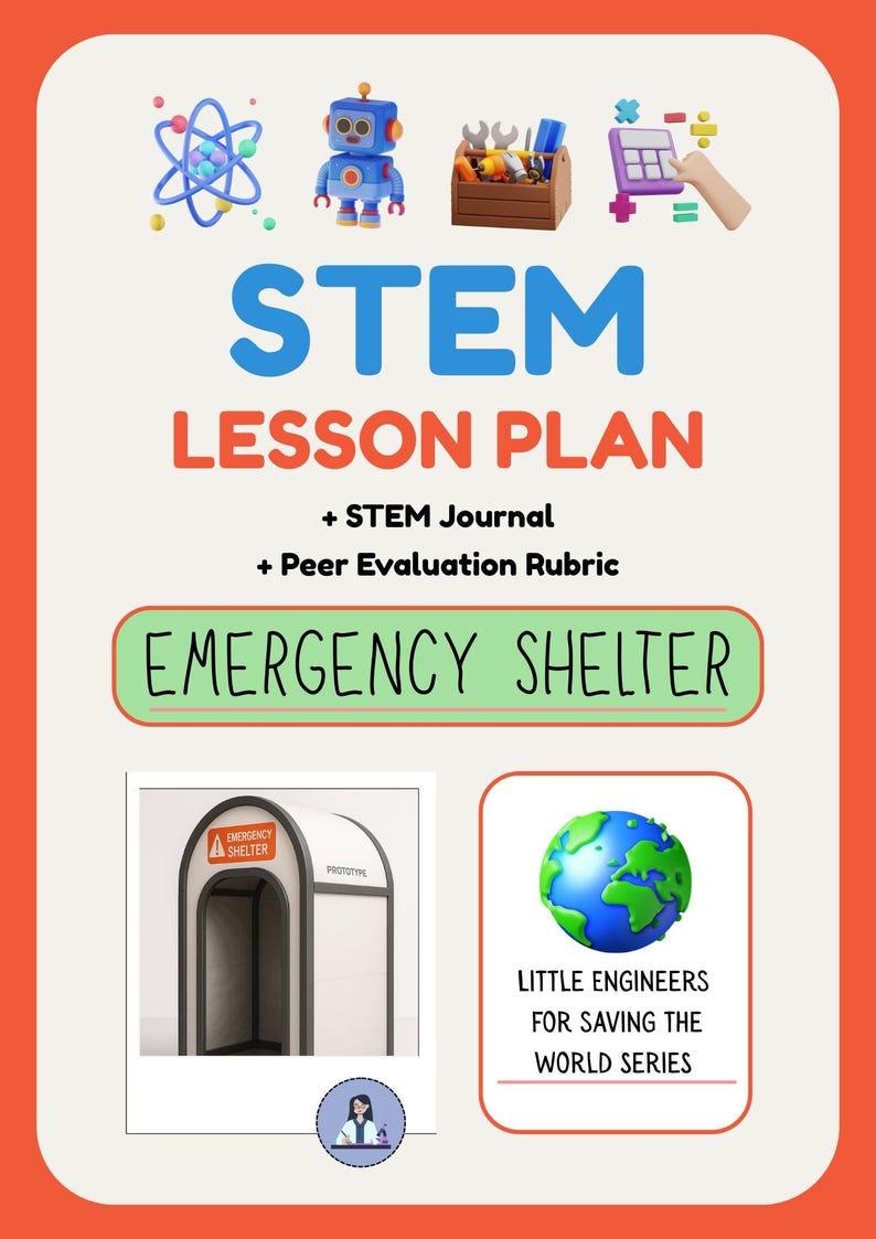 Emergency Shelter STEM Lesson Plan - Little Engineers for Saving the ...