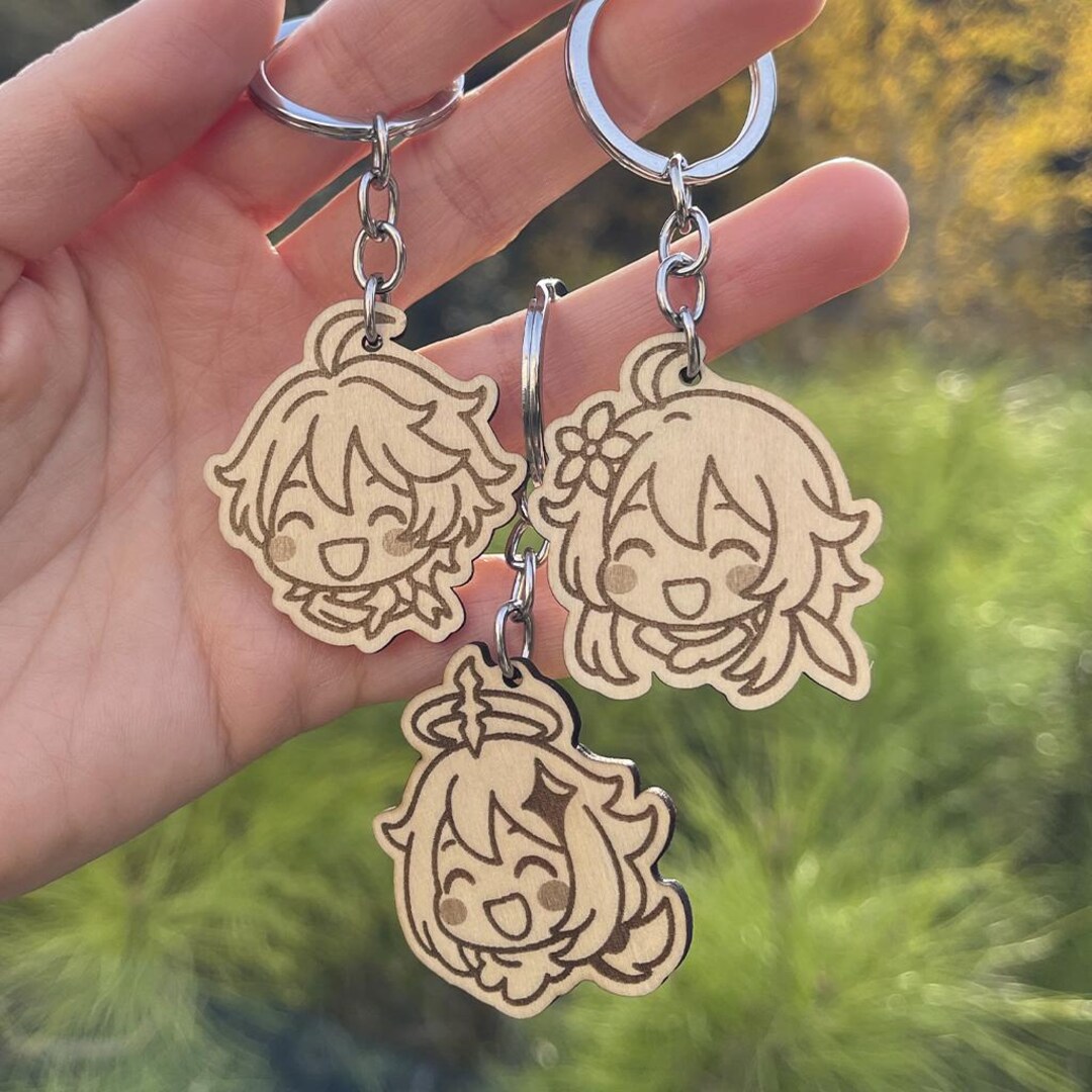 Genshin Impact Keychains - Etsy