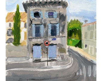 Saint Remy De Provence France Vintage Travel Poster Poster - Etsy