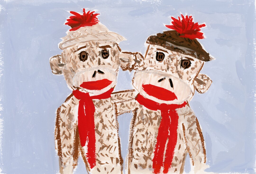 Sock Monkey Friends - Etsy