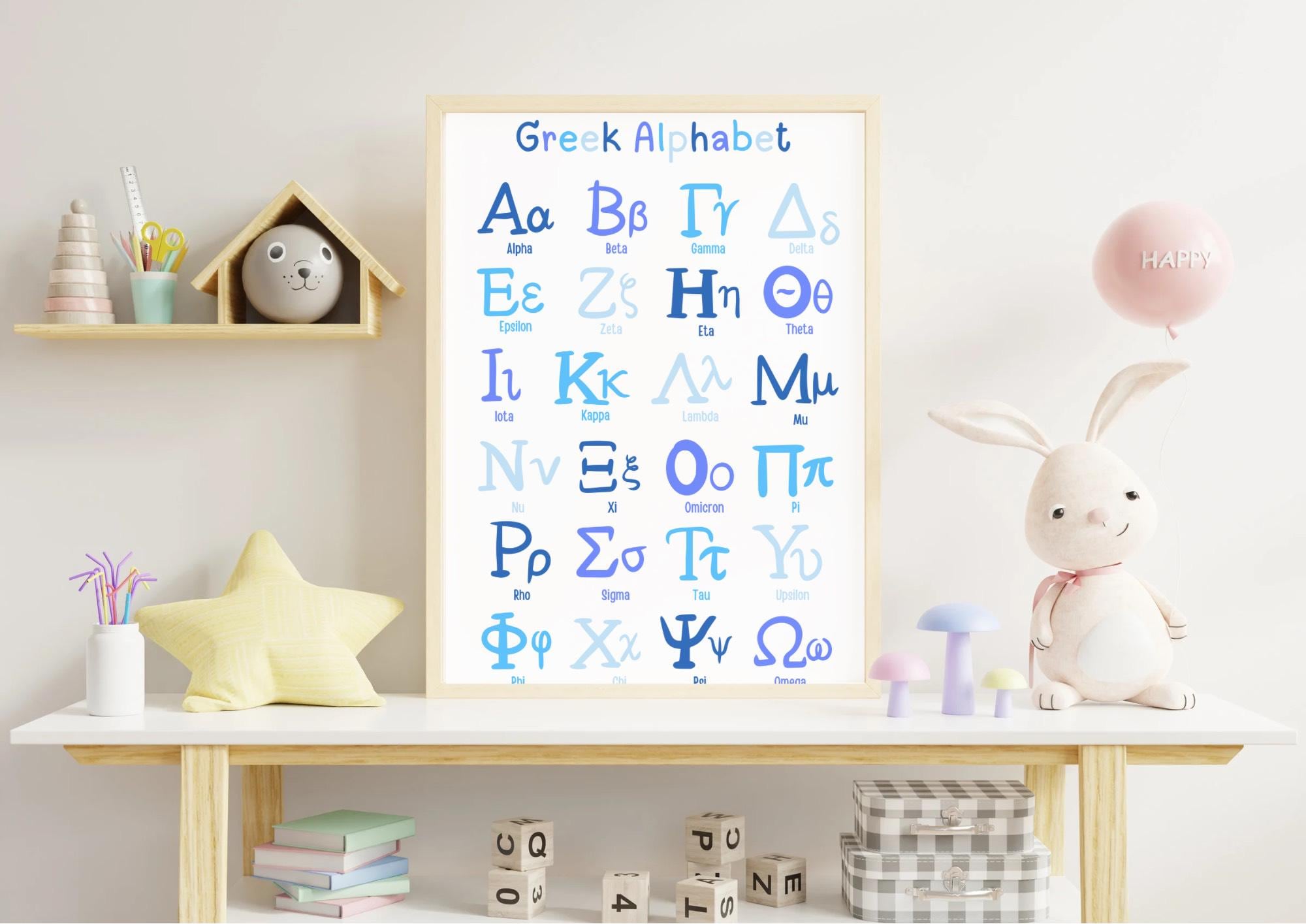 Greek Alphabet Poster for Kids | Educational & Fun Chart From Alpha to ...