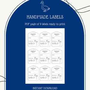 Printable Knitting & Crochet Labels: Handmade With Love, Care ...