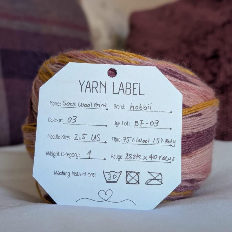 Yarn Organizer Labels - Etsy