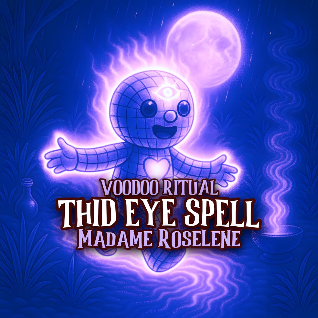 Voodoo Spell Activate Third Eye. Southern Rootwork "moonlight Clarity ...