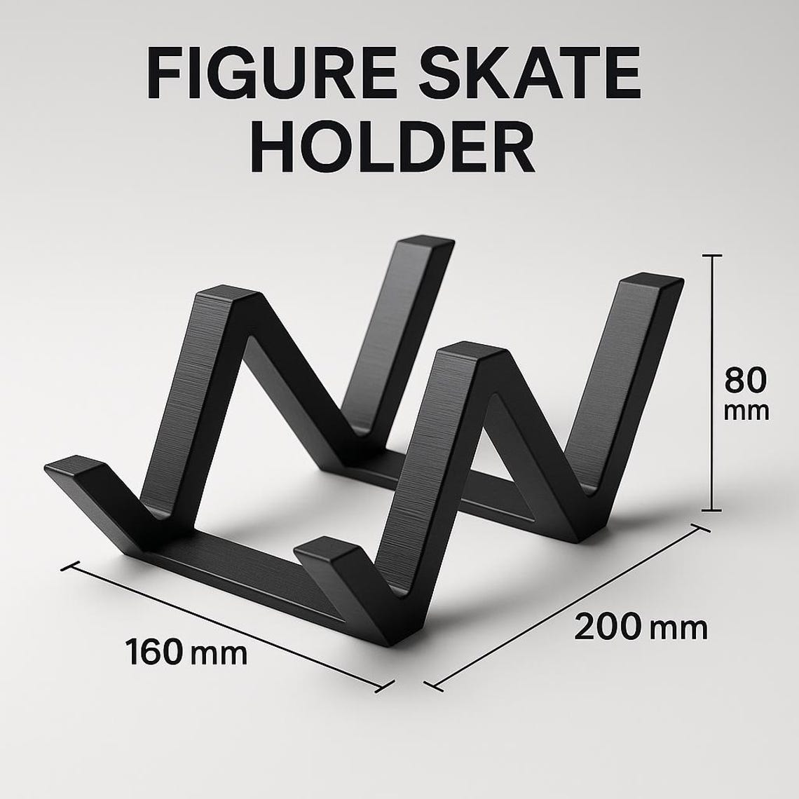 Figure Skate Holder Stand, Freestanding Ice Skate Stand , Figure Skate ...
