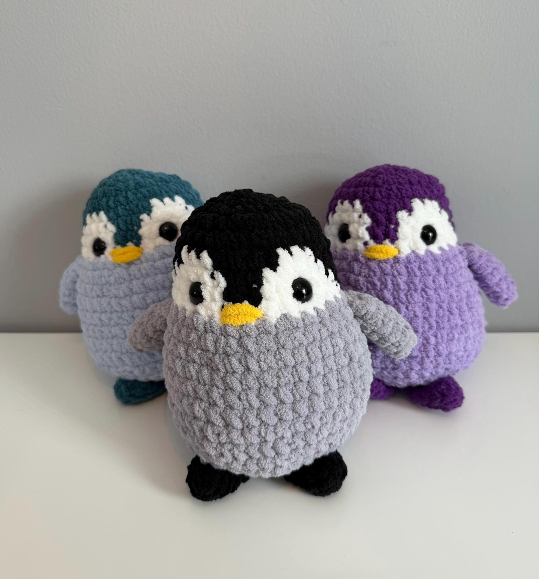Crocheted Chunky Penguin - Etsy