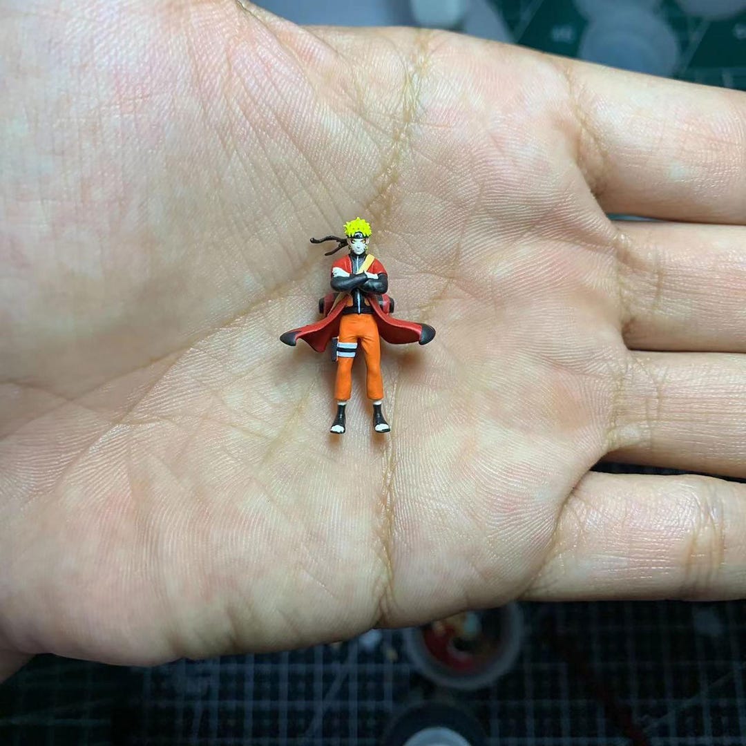 Handmade 1/64 Naruto Uzumaki Naruto Miniature Figure, 2.5-2.8cm Micro ...