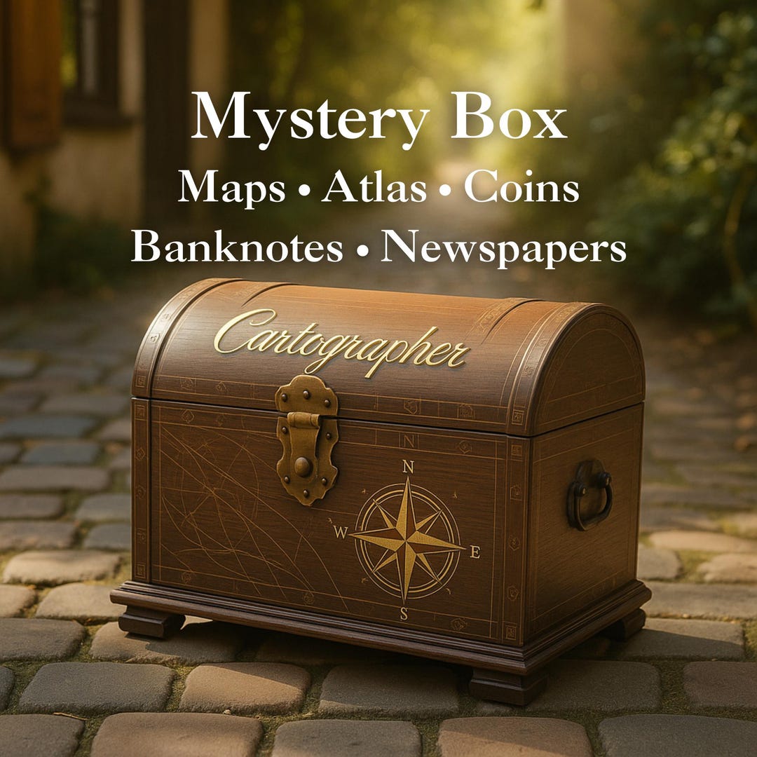 Historical Mystery Box | Vintage Maps, Atlas, Coins, Banknotes | the ...