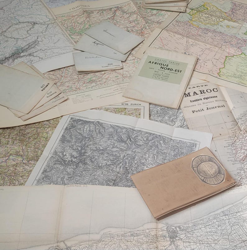 Historycal Mystery Box | 1 Vintage Map + 3 Old Banknotes | the Perfect ...