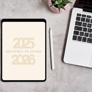 2025-2026 Monthly Planner: Digital & Printable, Vision Board (PDF) - Etsy