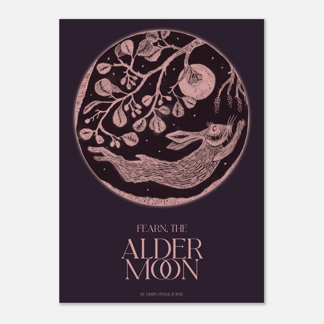 Alder Moon · Third Celtic Full Moon of the Year · Fine Art Print - Etsy